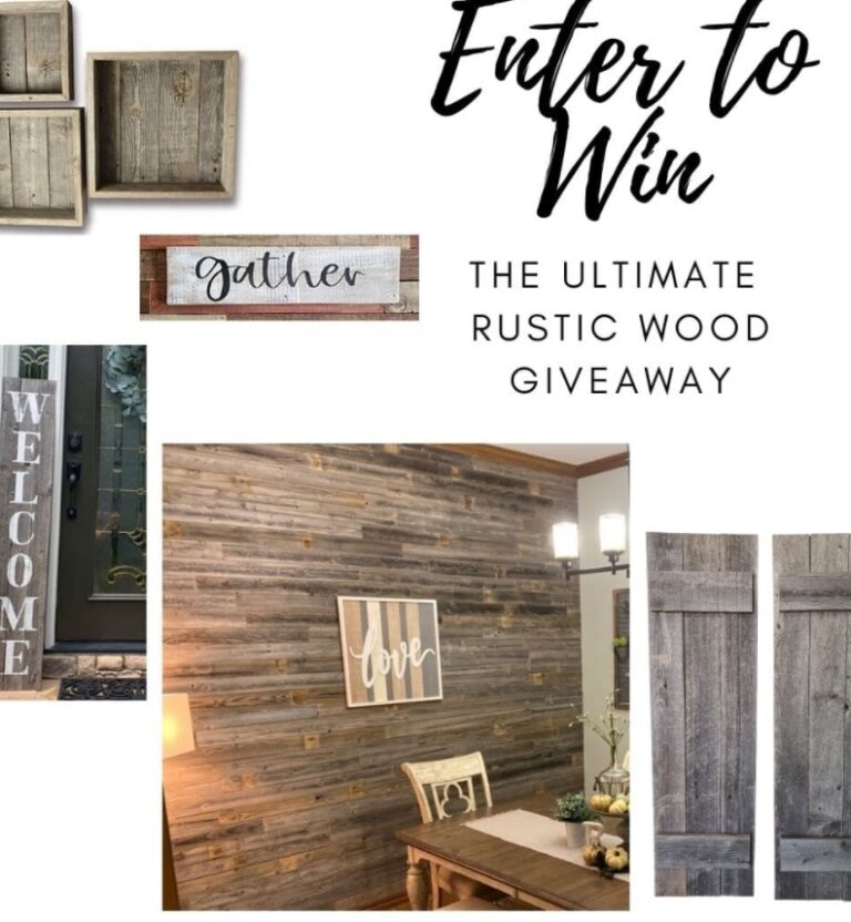 Ultimate Rustic Wood Giveaway - I Love Giveaways