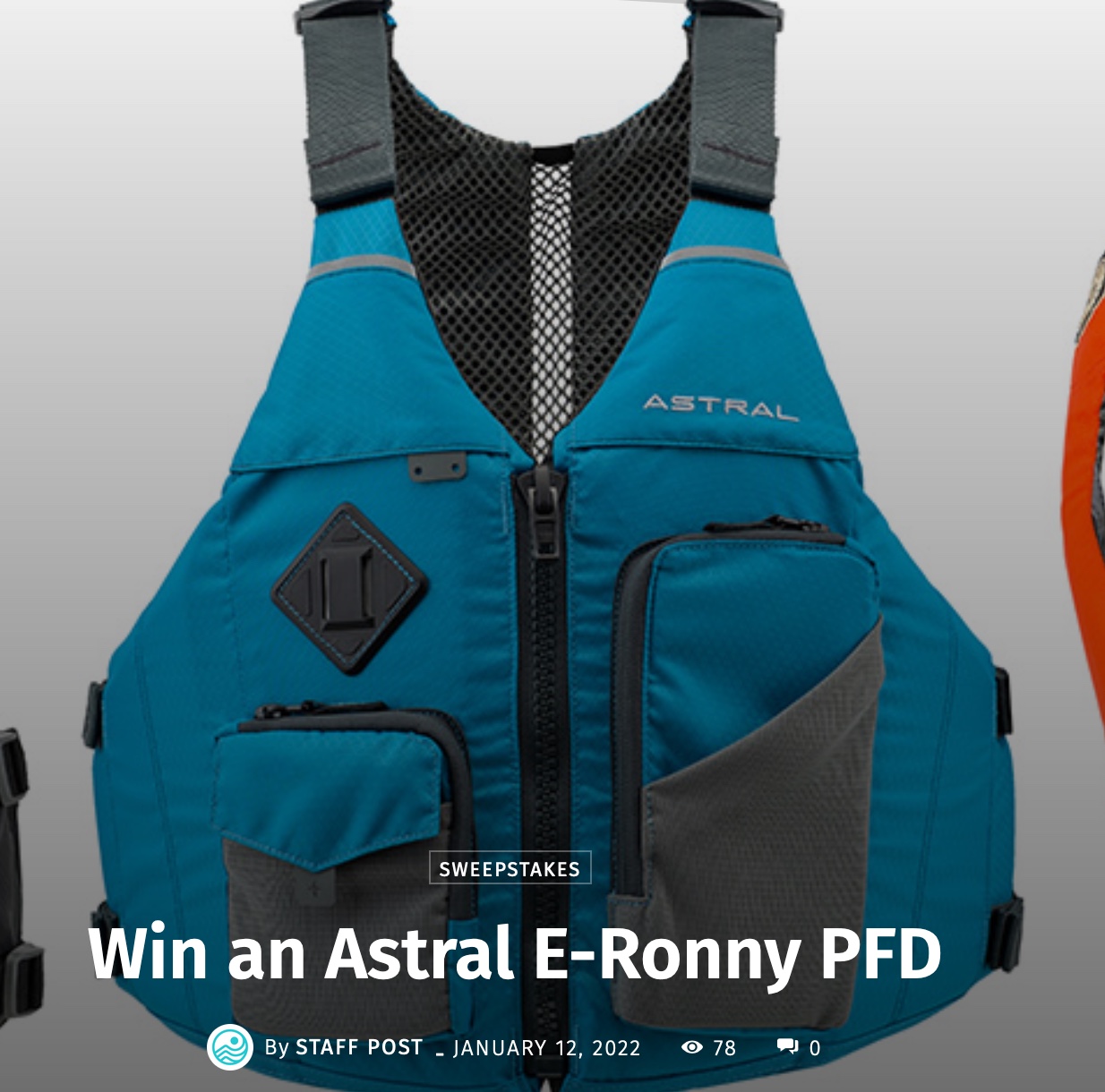 An Astral E-Ronny PFD Giveaway - I Love Giveaways