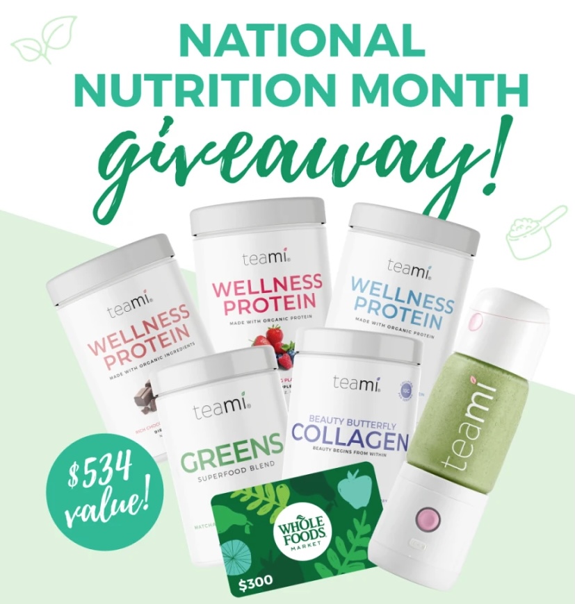 National Nutrition Month Giveaway - I Love Giveaways