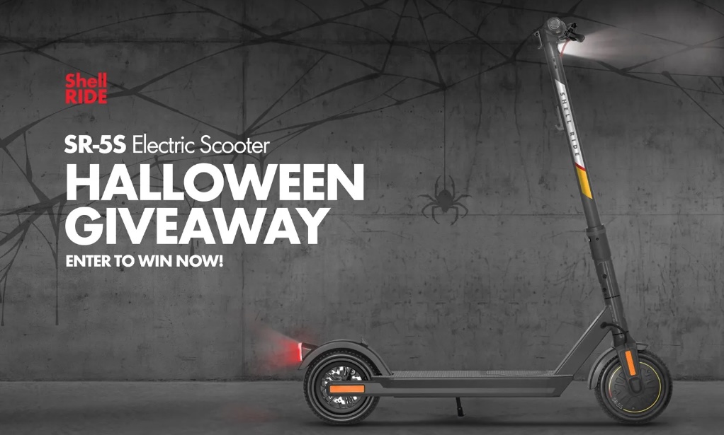 Shell RIDE SR-5S Electric Scooter Halloween Giveaway - I Love Giveaways