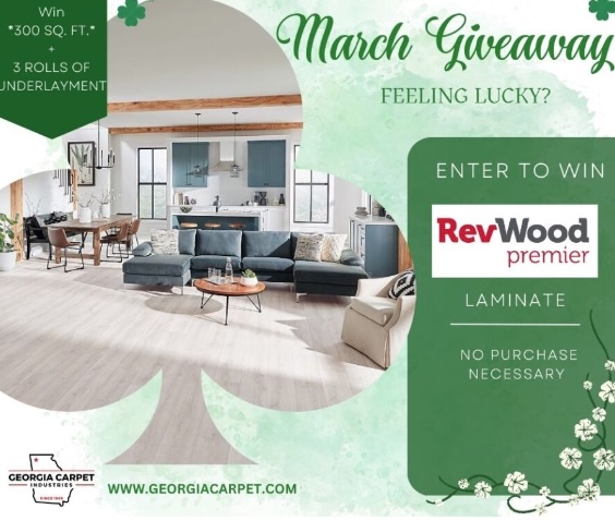 Georgia Carpet March Giveaway - I Love Giveaways