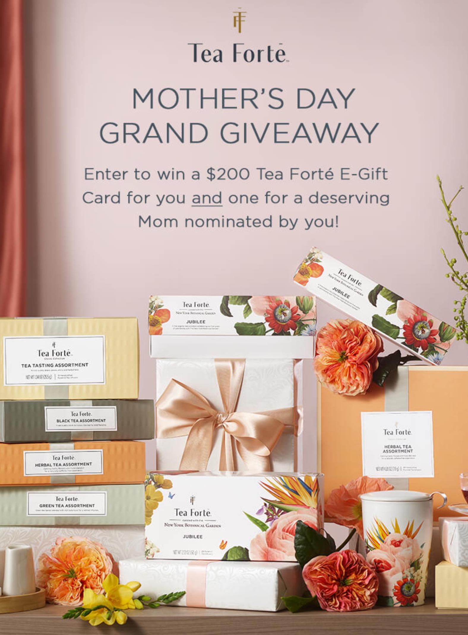 Tea Forte Mother’s Day Grand Giveaway - I Love Giveaways