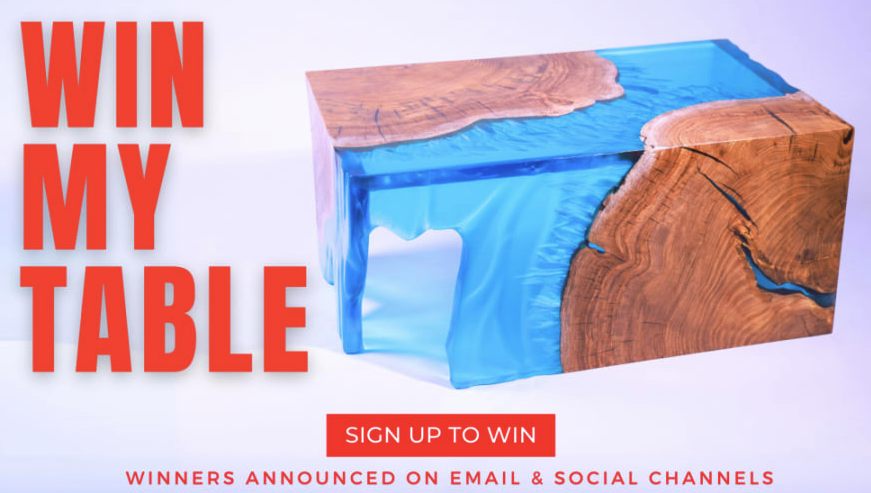 John Malecki Waterfall Table Giveaway - I Love Giveaways