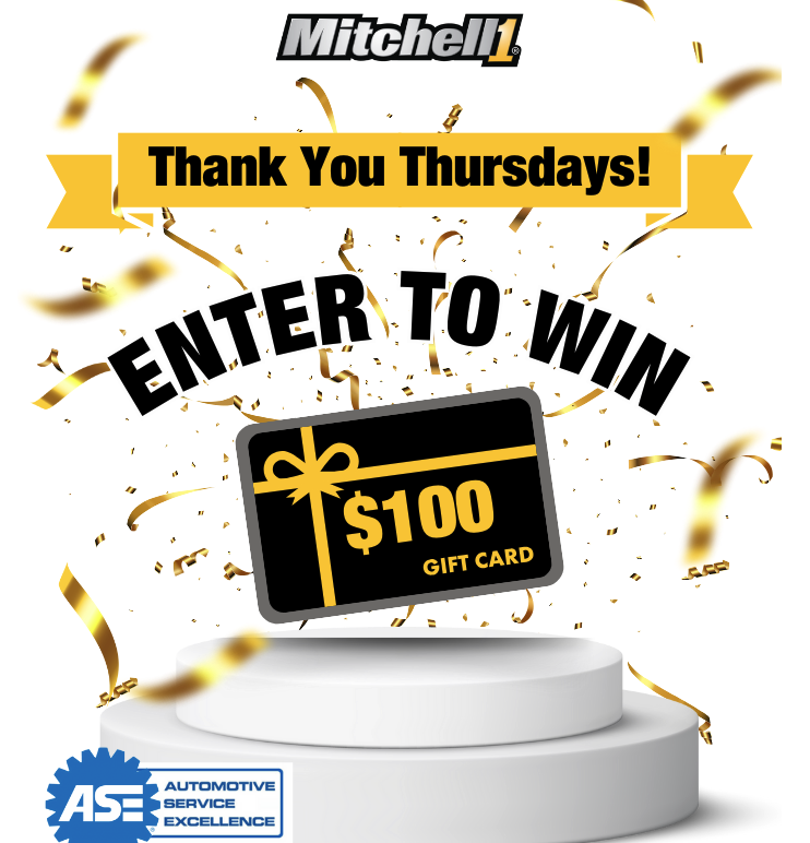 Mitchell 1 Thank You Thursdays Sweepstakes - I Love Giveaways