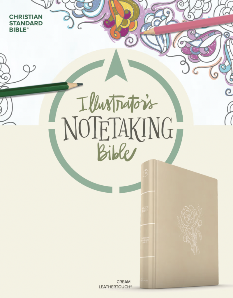 CSB Illustrator’s Notetaking Bible, Large Print Edition, from Holman ...