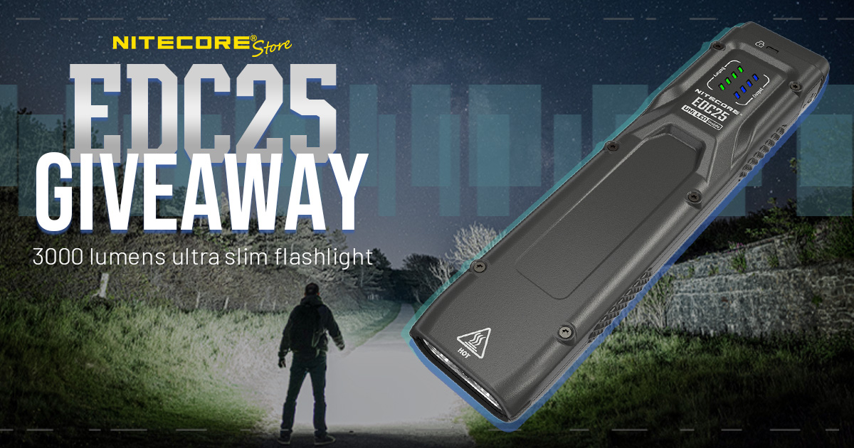 Nitecore EDC25 Flashlight Giveaway - I Love Giveaways